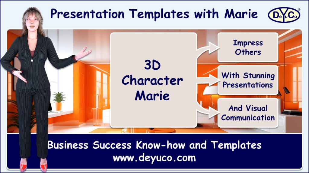 3D Character Marie Presentation Templates - DeYuCo Academy